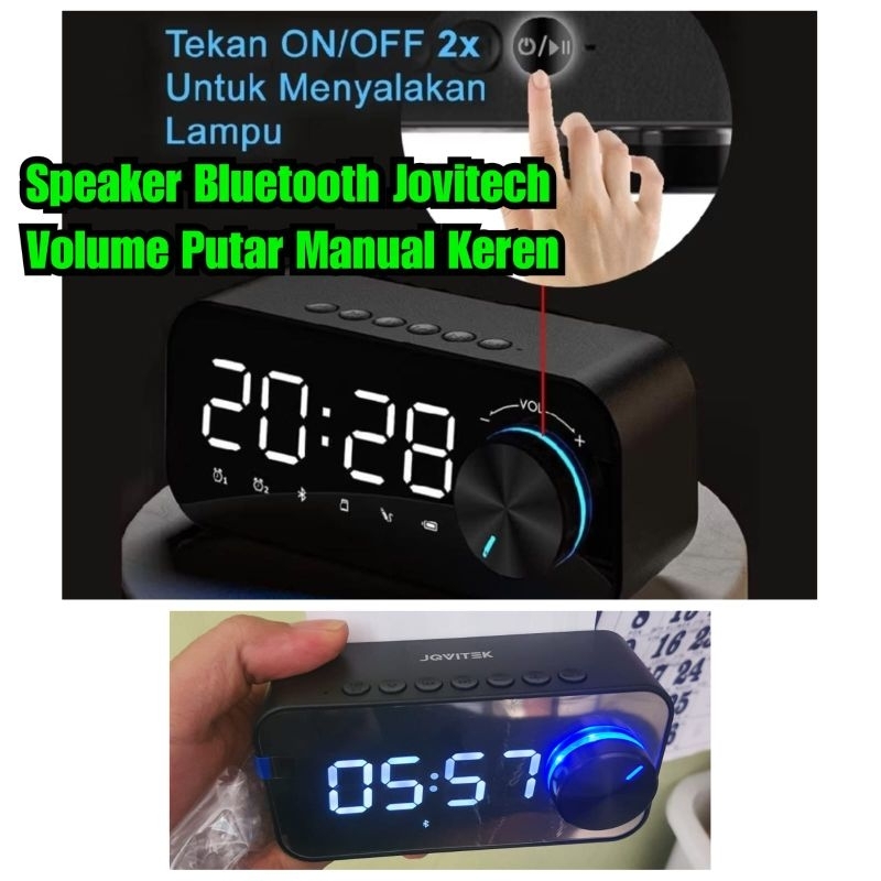 Jual Speaker bluetooth jovitech jam Volume putar keren Spiker bluetooth ...