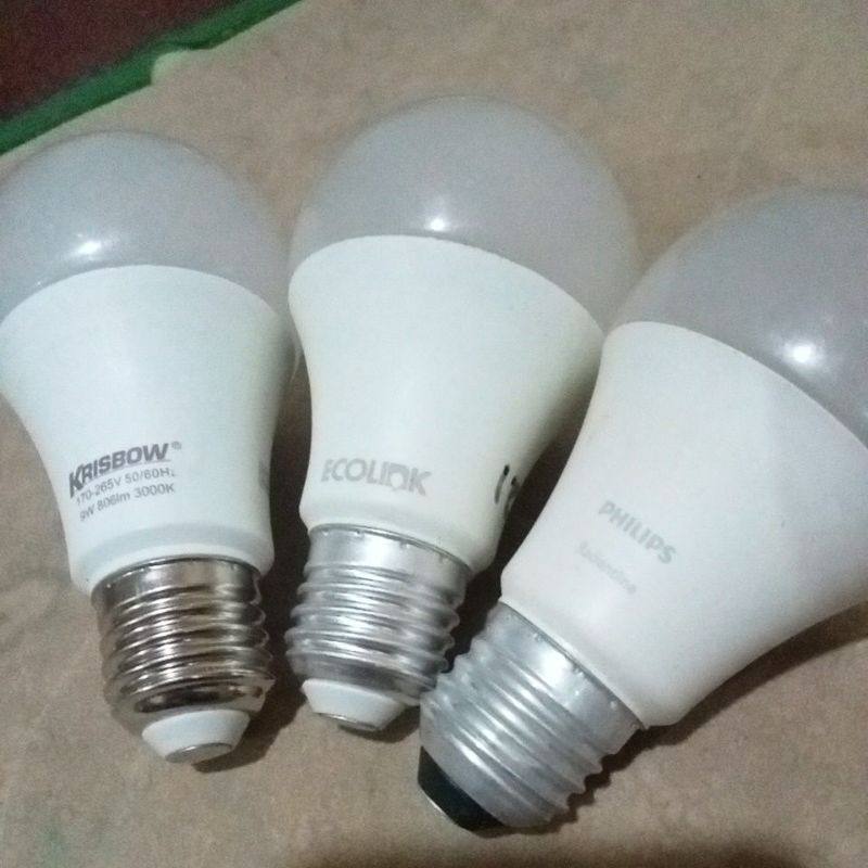 Jual LED of merek krisbow, Philips,ecolink 9w/11w | Shopee Indonesia