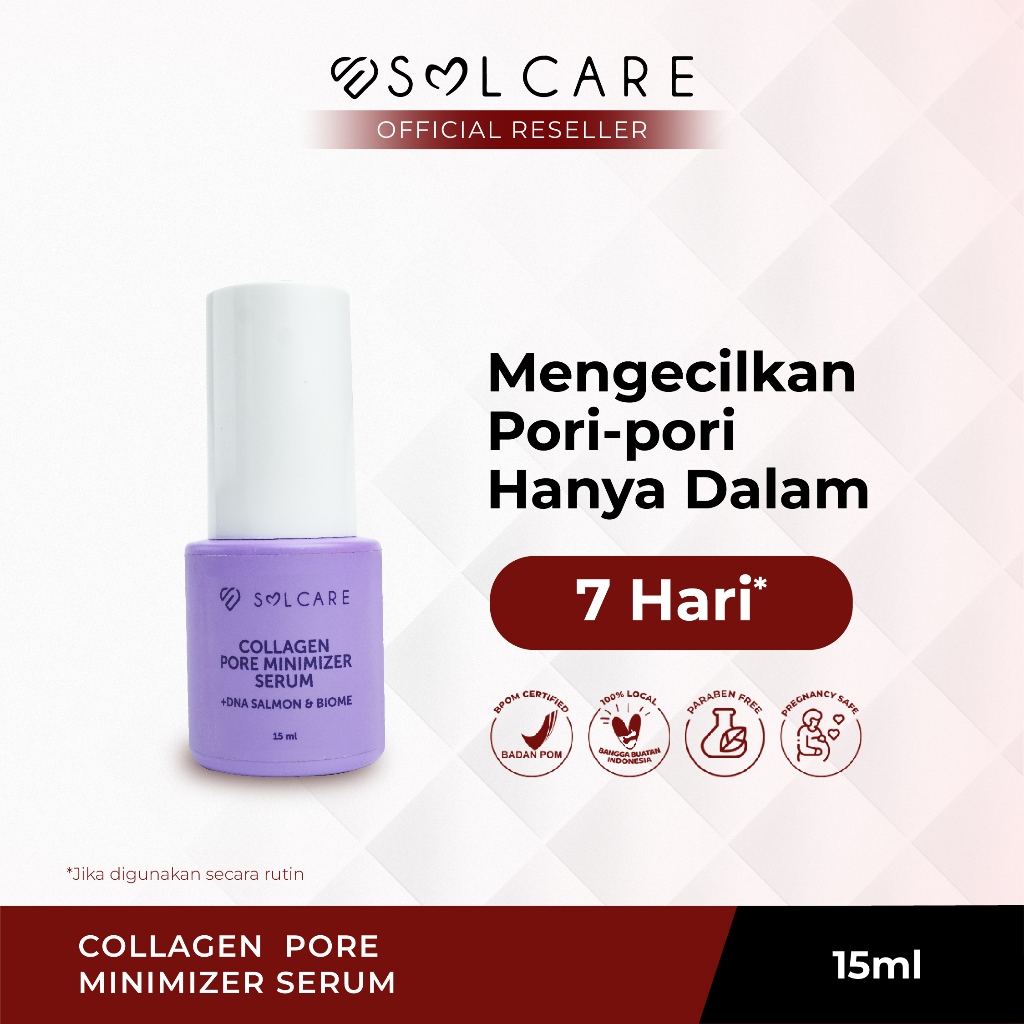 Jual Solcare Collagen Pore Minimizer Serum – Serum Penghilang Bopeng ...