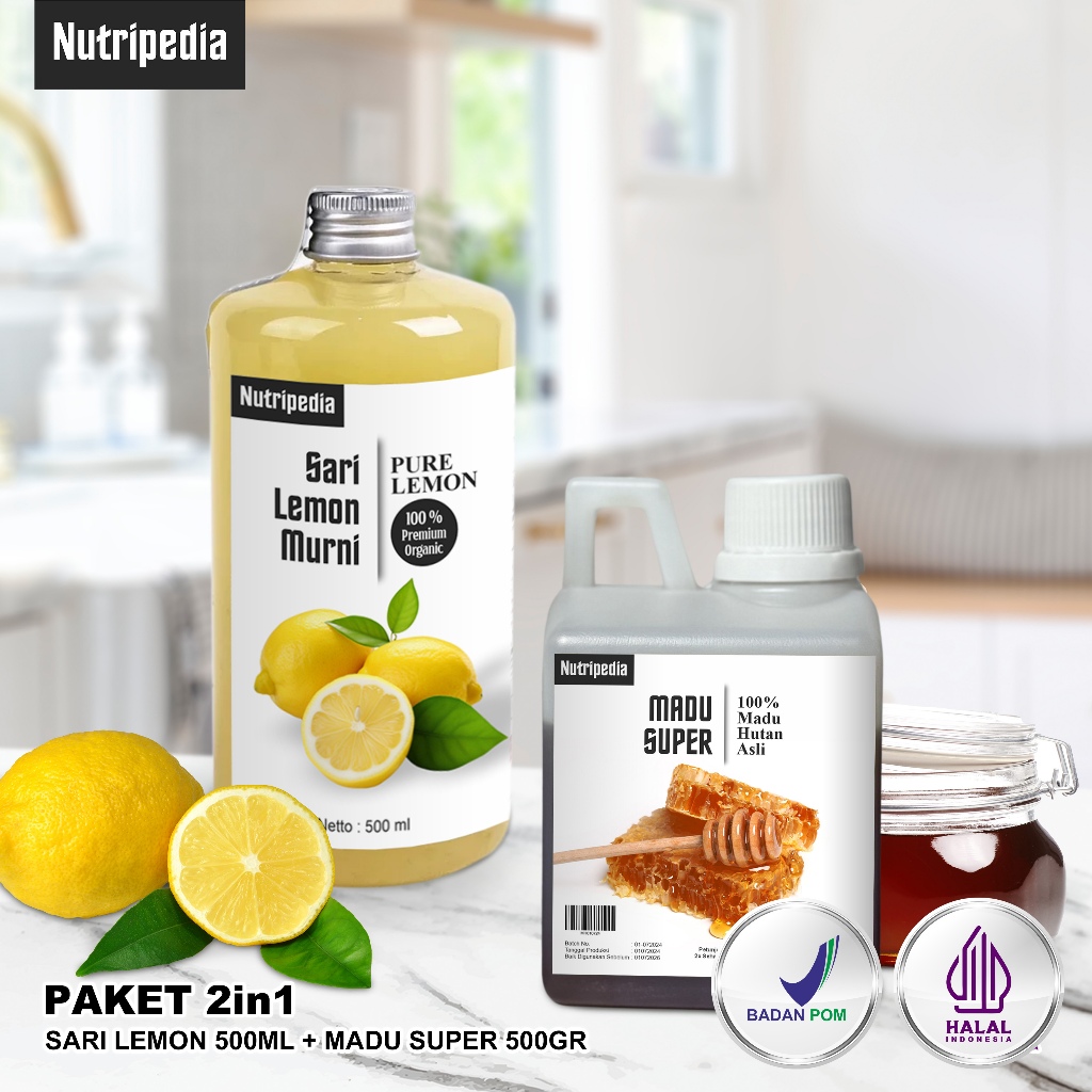 Jual Nutripedia - Paket Diet Dan Immunitas - Sari Lemon 500ml Dan Madu Hutan 500 Gram | Shopee ...