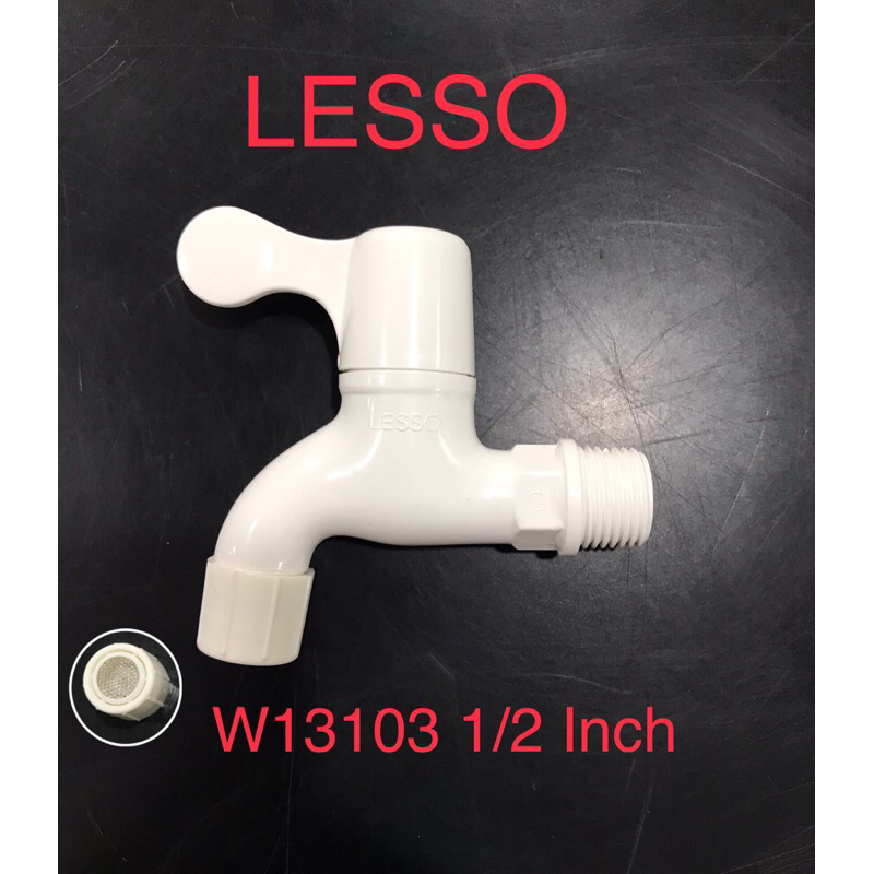 Jual Kran Air PVC LESSO W13103 1/2 Inch | Shopee Indonesia