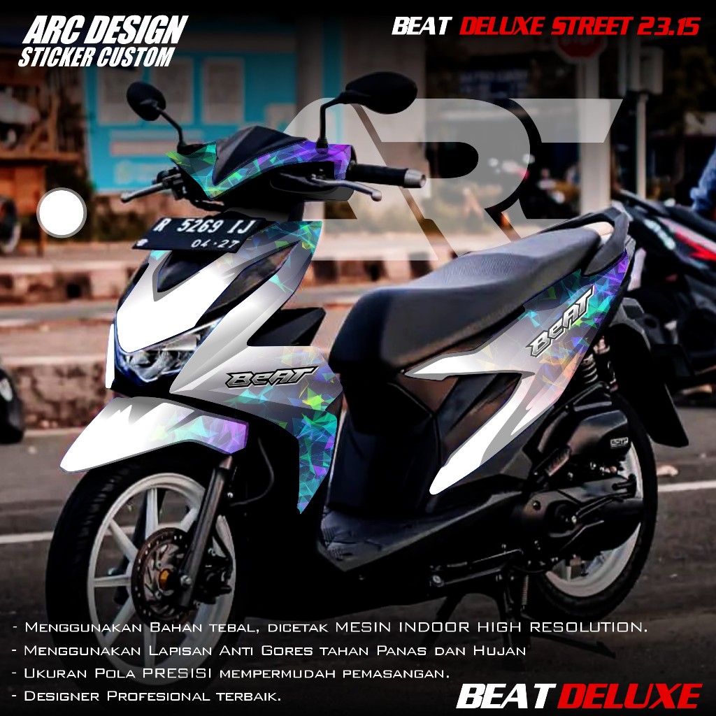 Jual (COD PROMO) TERBARU Decal Sticker Honda Beat DELUXE STREET 2020 ...