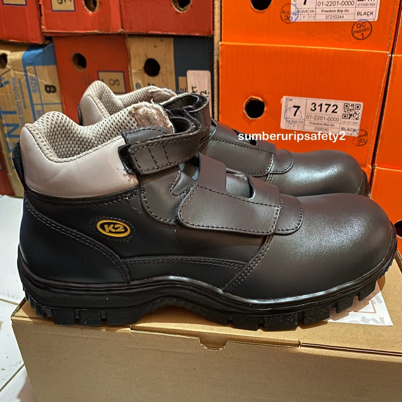 Jual SEPATU SAFETY VELCRO K2-11 ORIGINAL NAVY | Shopee Indonesia