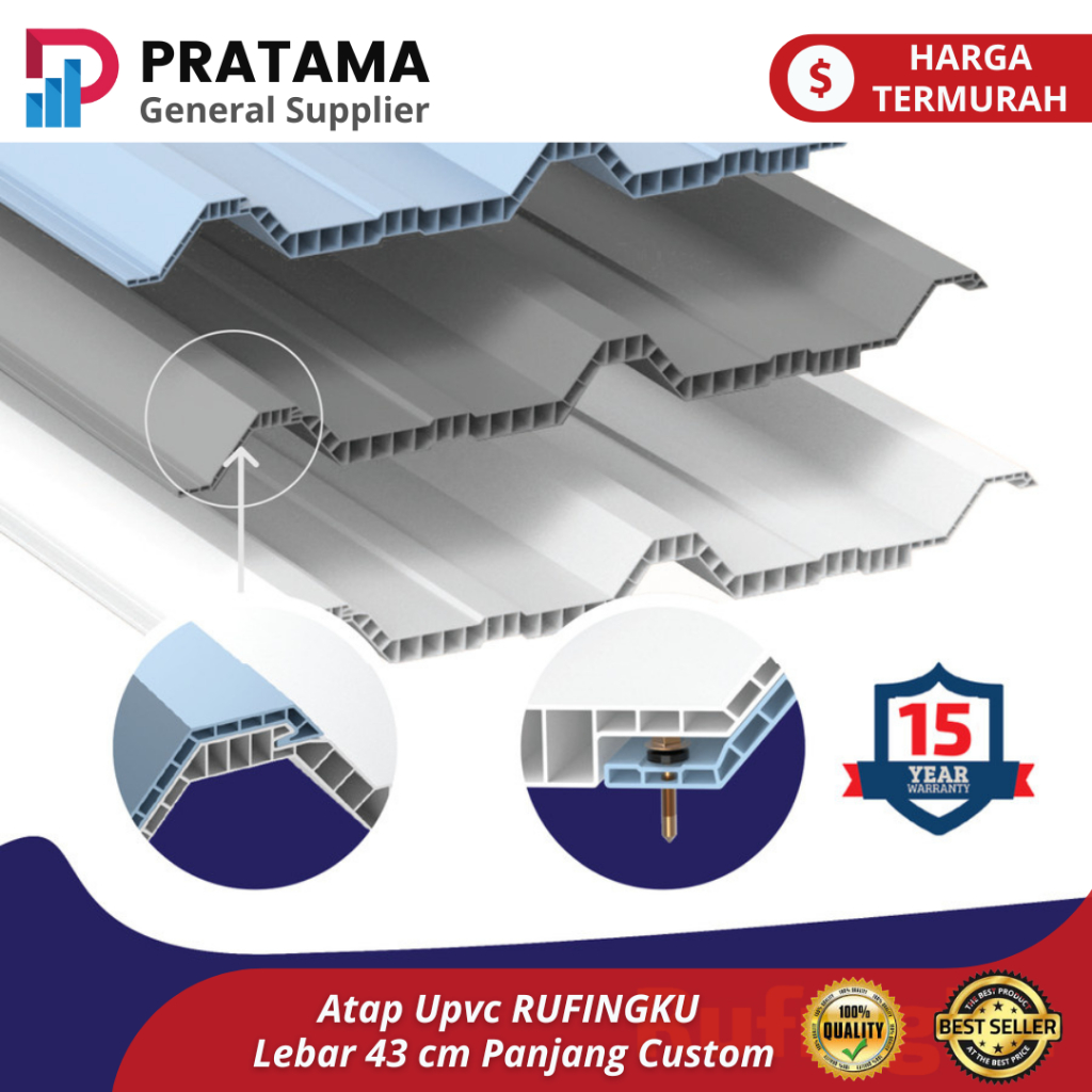 Jual atap upvc double layer 12mm RUFINGKU - Inovasi Baru Atap upvc ...