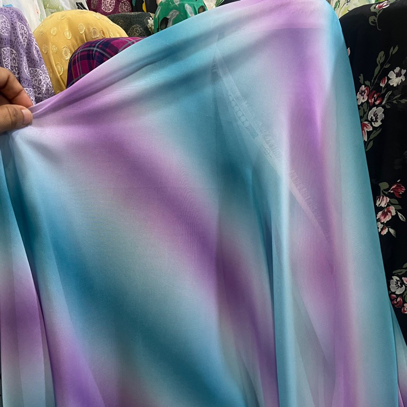 Jual KAIN Paling MURAH MERIAH BAGUS / kain pelangi / bahan gradasi ...