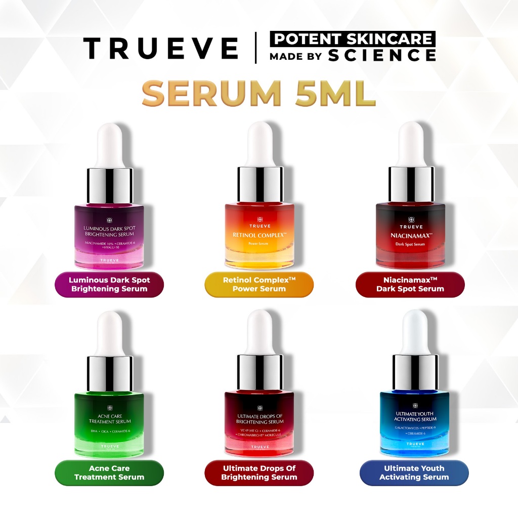Jual TRUEVE Travel Size Serum 5ml - Brightening , Dark Spot , Bebas ...