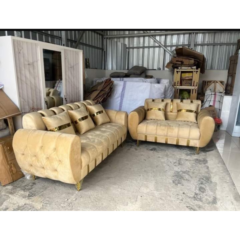 Jual Sofa Magnum Baldu List Gold | Shopee Indonesia