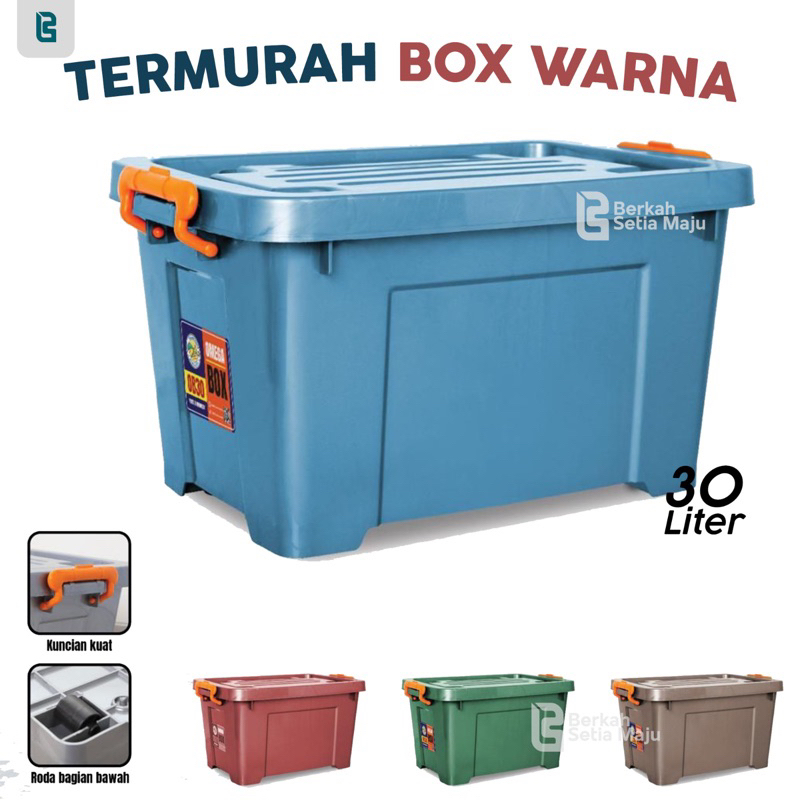 Jual BSM BOX CONTAINER 30 LITER Tabita BOX PLASTIK kotak penyimpanan ...