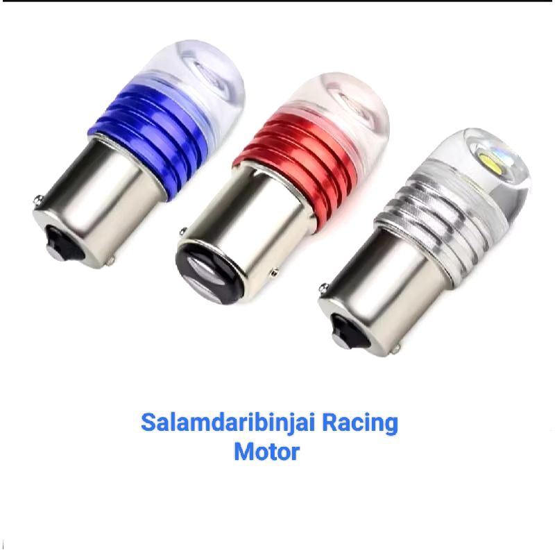 Jual Bohlam Lampu Stop Bayonet Kedip Flash Lampu Led 3Mata Stop Rem ...