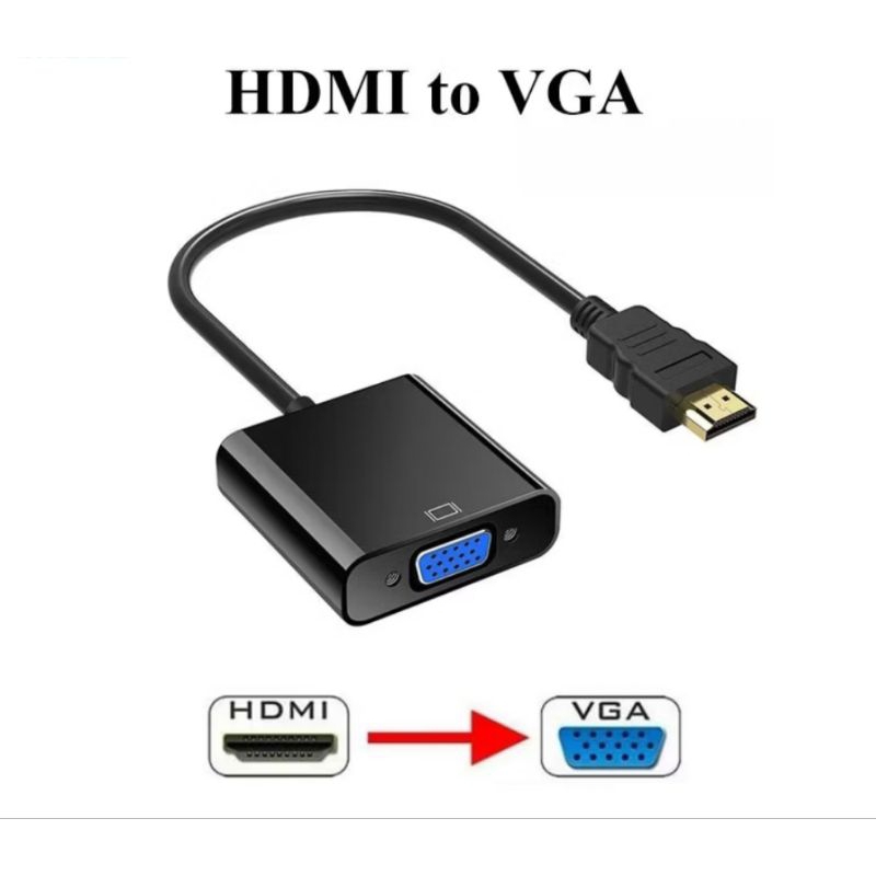 Jual converter Hdmi To VGA / kabel HDMI to vga / hdmi to vga coverter ORIGINAL BERKUALITAS ...