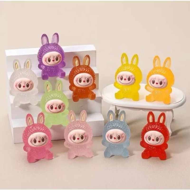 Jual Labubu Glow In The Dark Resin Lucu Pajangan Deskop Meja / Boneka ...