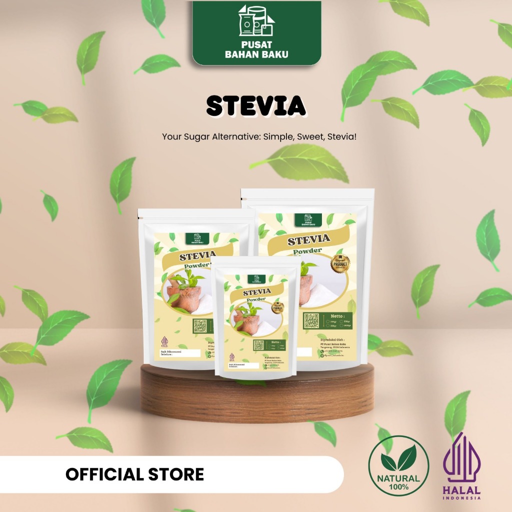 Jual Stevia Sugar Powder/Sugar Stevia/Stevia bubuk | Shopee Indonesia