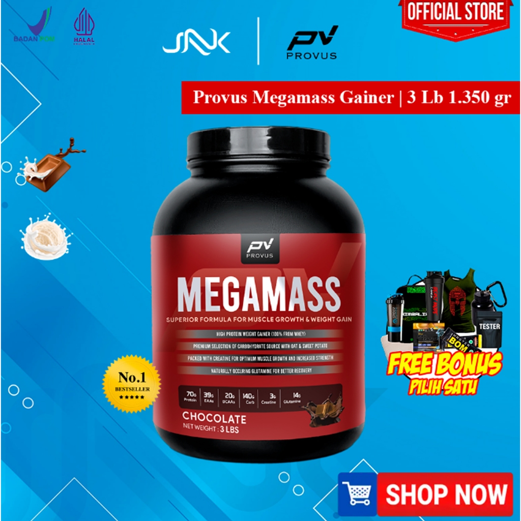 Jual Provus Megamass 3lb | Superior Formula Mass Gainer Bulking Berat ...