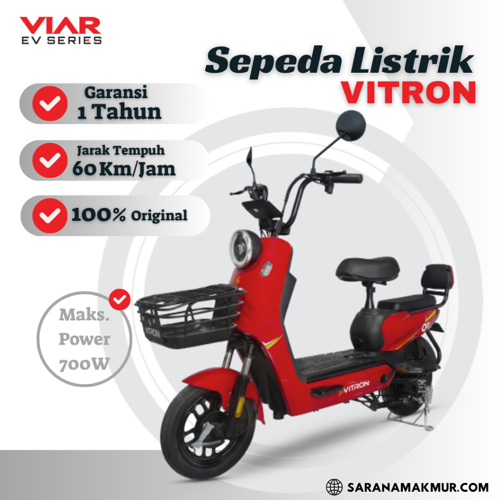 Jual SEPEDA LISTRIK VITRON VIAR | Shopee Indonesia