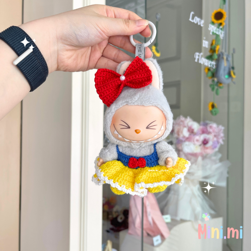 Jual BAJU LABUBU CROCHET Snow White | Costume v1 v2 | Shopee Indonesia