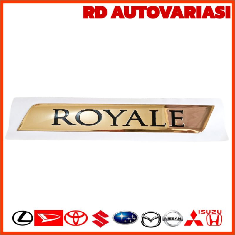 Jual Emblem Tulisan Royale//Emblem Bagasi Tulisan Royale//Emblem Body ...