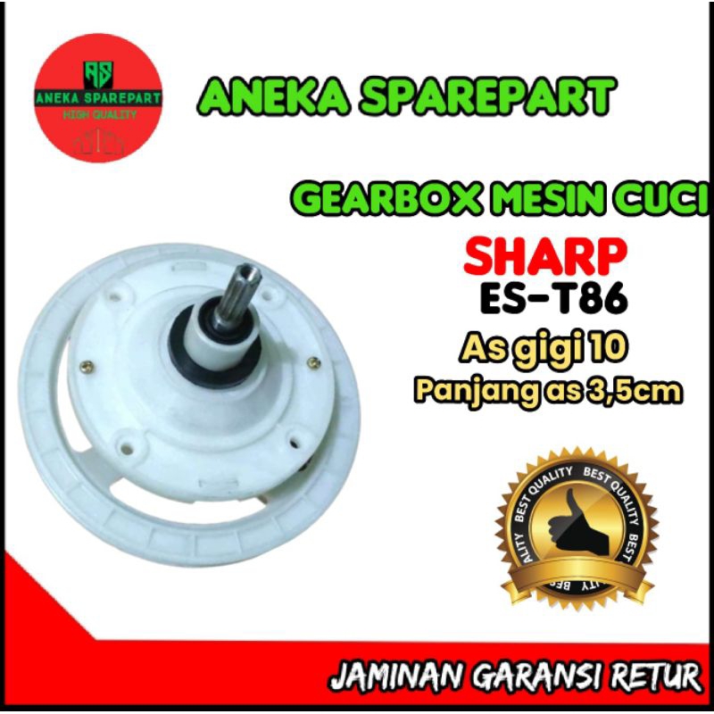 Jual GEARBOX MESIN CUCI SHARP TYPE ES-T86 GIGI 10 ASLI ORIGINAL ...