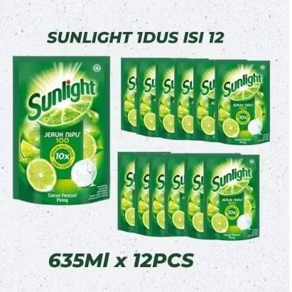 Jual Sunlight Sabun Cuci Piring Jeruk Nipis 635ml × 12 Pcs - DUS ISI 12 | Shopee Indonesia