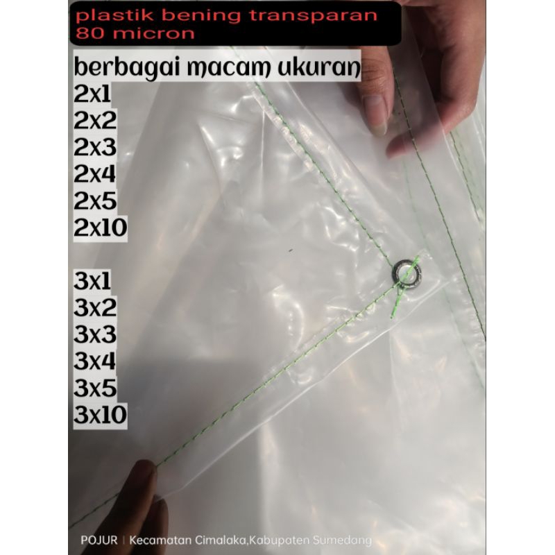 Jual plastik bening transparan plastik cor 80 micron | Shopee Indonesia