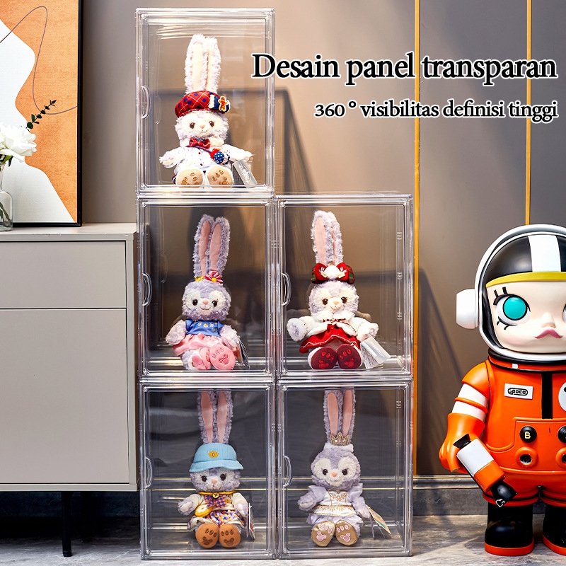 Jual Storage Box Acrylic Transparent Display Kotak Penyimpanan Mainan ...