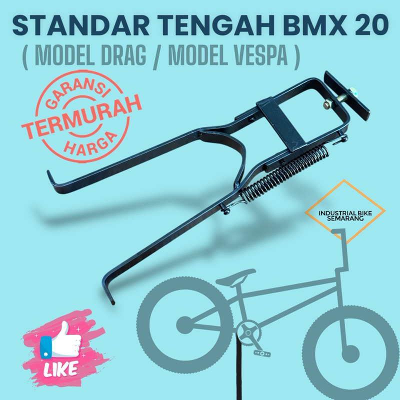 Jual (( MODEL VESPA / DRAG 20 )) Standar Tengah BMX Ukuran 20 Inch Drag ...