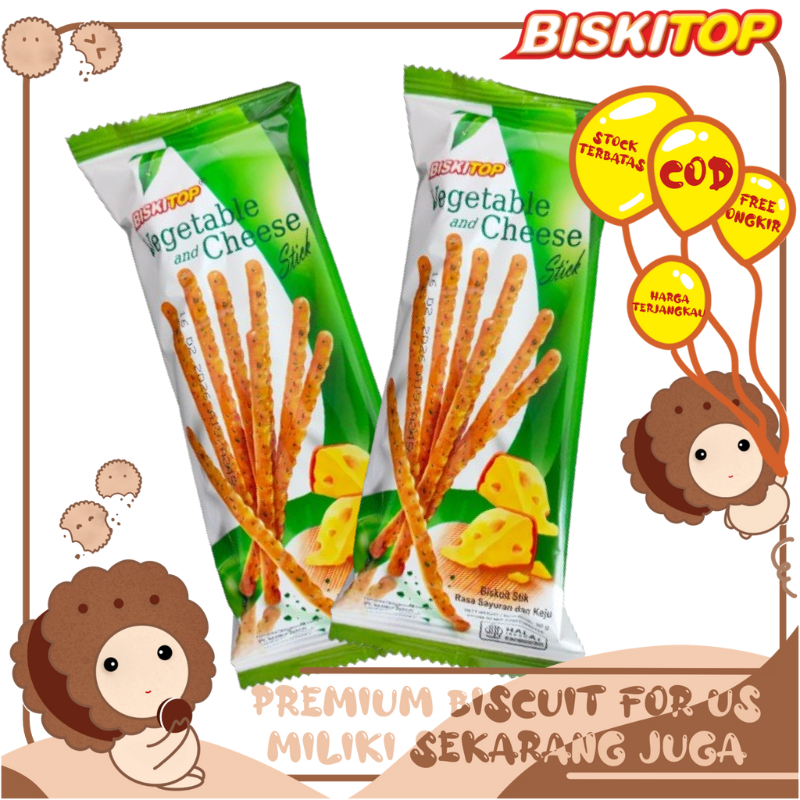 Jual BISKITOP - VEGETABLE STICK 50g Biskuit Anak Biscuit Stik Sayuran ...