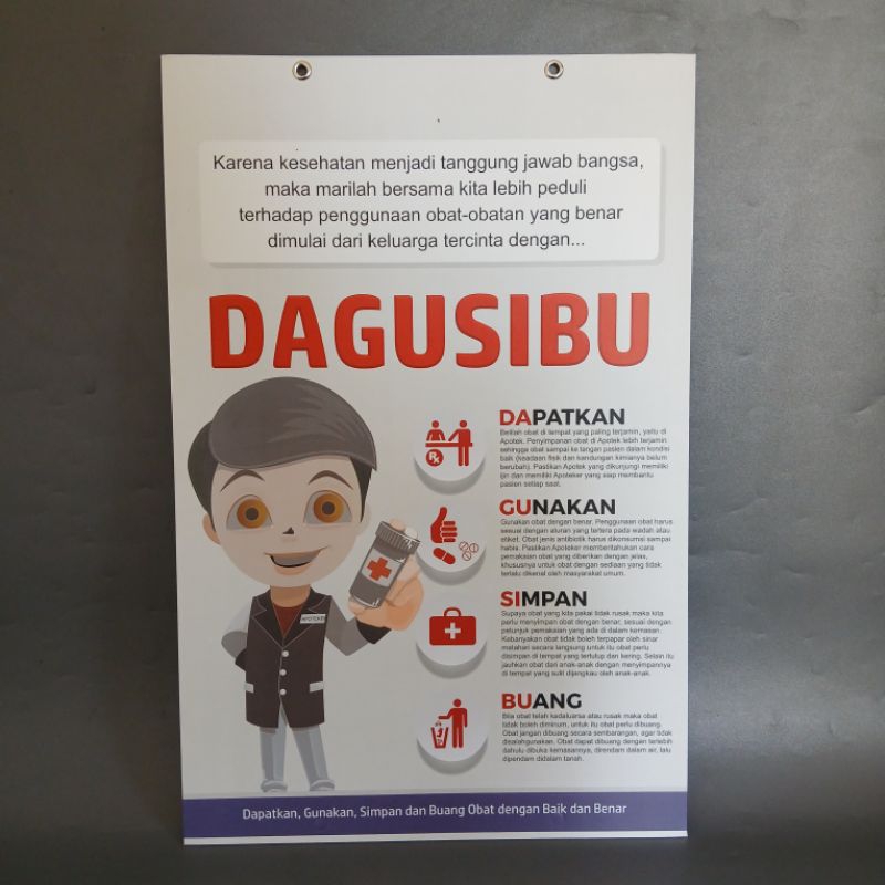 Jual Hard Poster Dagusibu - Hard Poster Penggunaan Obat yang Benar ...