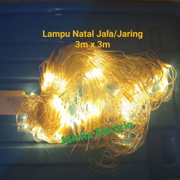 Jual LED Jala / Jaring 3m x 3m Outdoor/ Lampu Natal Jala Jaring 3m x 3m ...