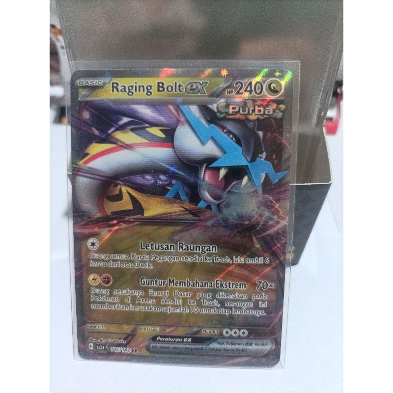 Jual Raging Bolt ex 105/142 RR - Purba - Pokemon TCG Indonesia - Set ...