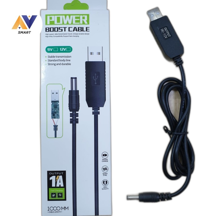 Jual KABEL STEP UP KONVERTER USB DC 5V TO 12V 1 METER | Shopee Indonesia
