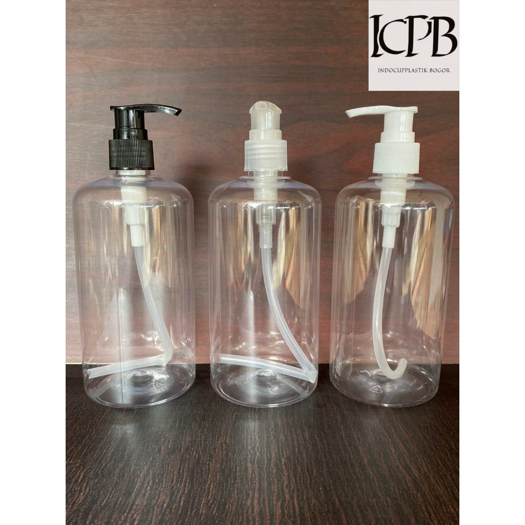 Jual Botol Br 500 Ml N24 Clear Pump Lotion N24 Putih Clear Hitam Pet Hs 500Ml Pump Lotion ...