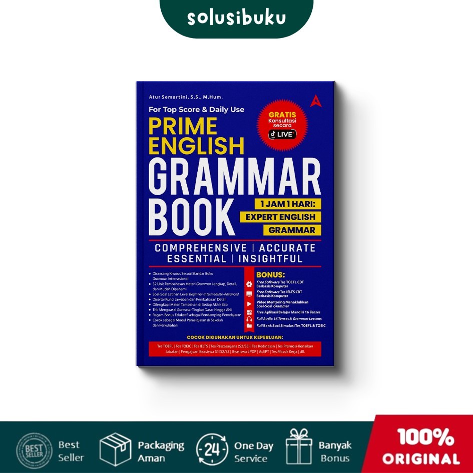 Jual [Solusibuku Jakarta] Buku Prime English Grammar Book (Andaliman ...