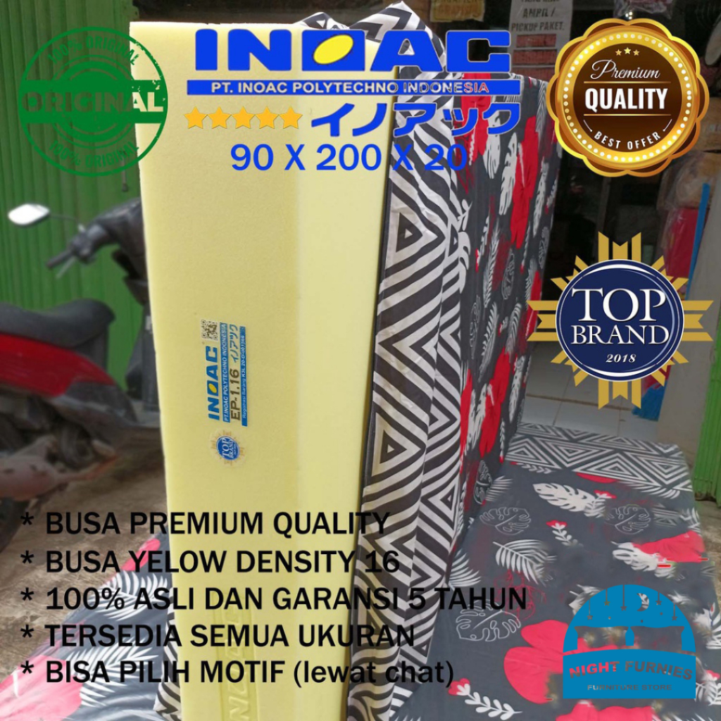 Jual Kasur Busa Inoac D16 Ukuran 90 x 200 x 20 cm Garansi 5 Tahun ...