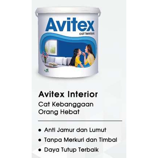 Jual CAT TEMBOK AVITEX INTERIOR MIXING KEMASAN 1-5KG PILIHAN VARIASI ...