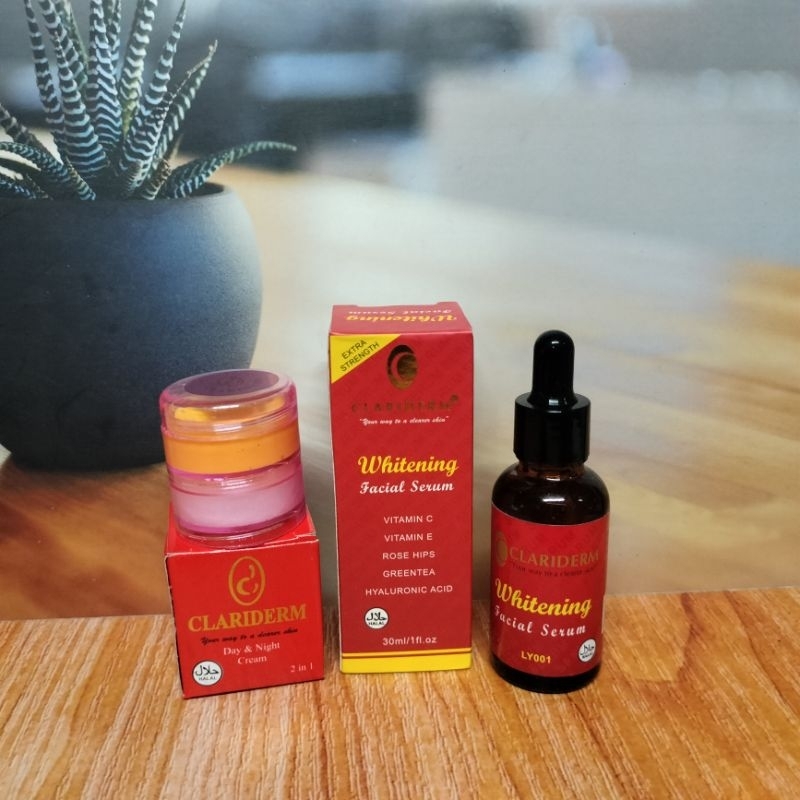 Jual paket cream clariderm susun + serum clariderm | Shopee Indonesia