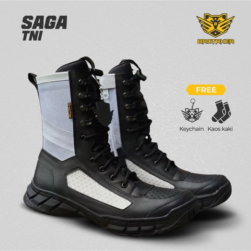 Jual BROTRHER Saga Propam TNI Sepatu Pdl Ninja Provos | Shopee Indonesia
