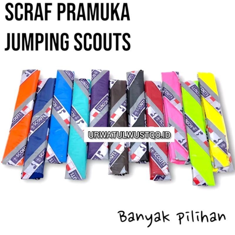 Jual scraf Pramuka Lis Scout | scarf polos Pramuka | scraf yang menyala ...