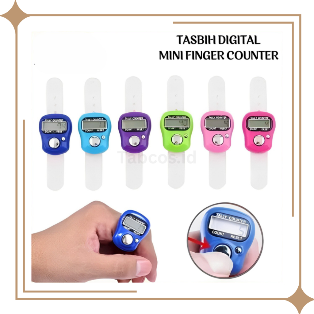 Jual Alat Hitung Digital Elektrik Finger Tasbih Digital Mini Tally ...