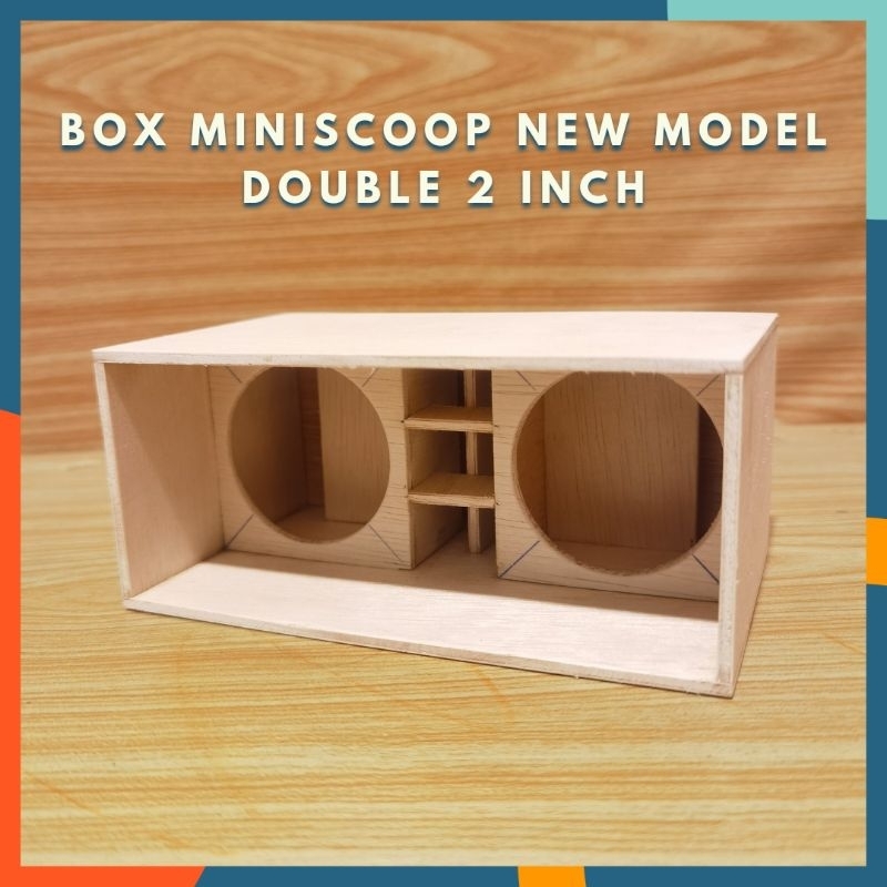 Jual BOX SPEAKER MINISCOOP NEW MODEL DOUBLE 2 INCH BOK AUDIO MINIATUR ...