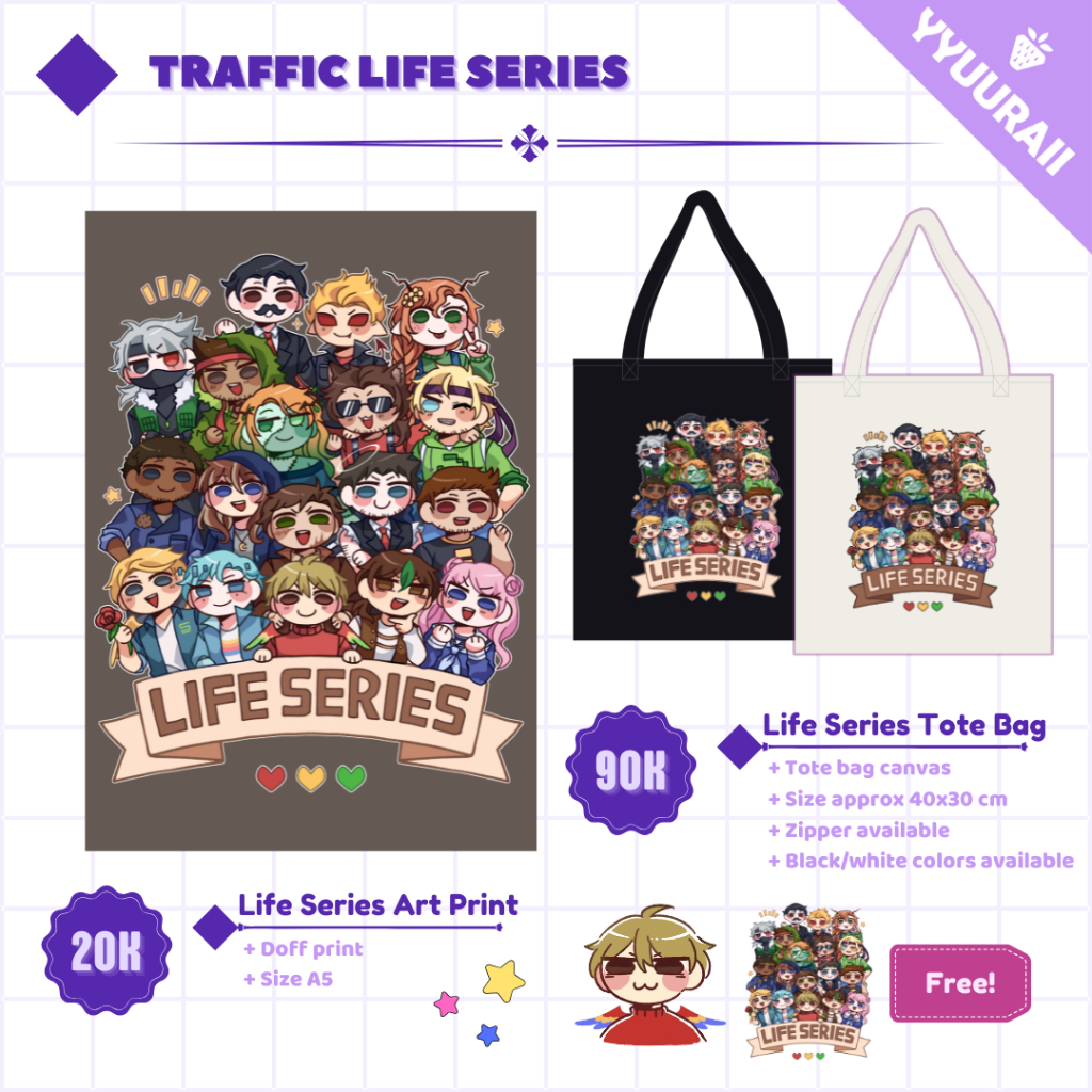 Jual MCYT Traffic Life Series || Life Series Art Print || yyuuraii ...