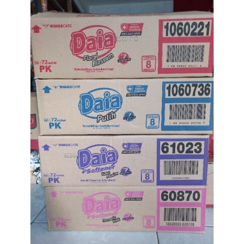 Jual Daia detergen bubuk 1 dus (1000 an) | Shopee Indonesia