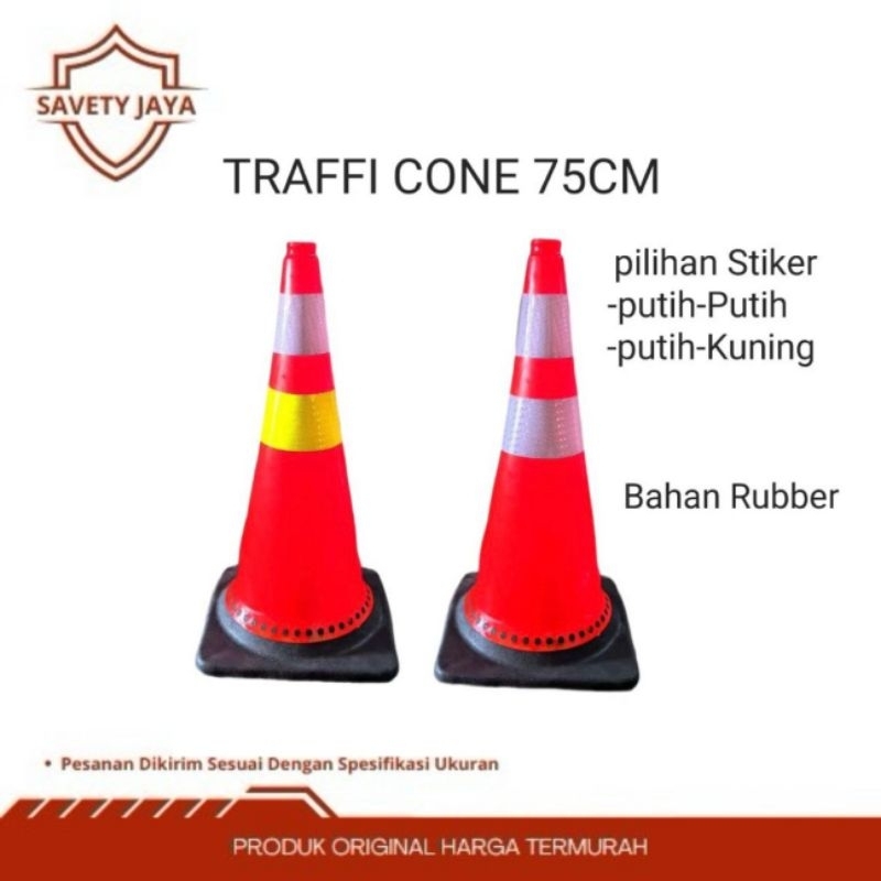 Jual Safety Traffic Cone / Kerucut Lalu Lintas 75cm | Shopee Indonesia