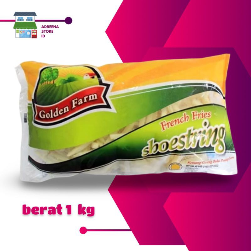Jual KENTANG GOLDEN FARM SHOESTRING BERAT 1 kg PROMO FROZEN FOOD ...