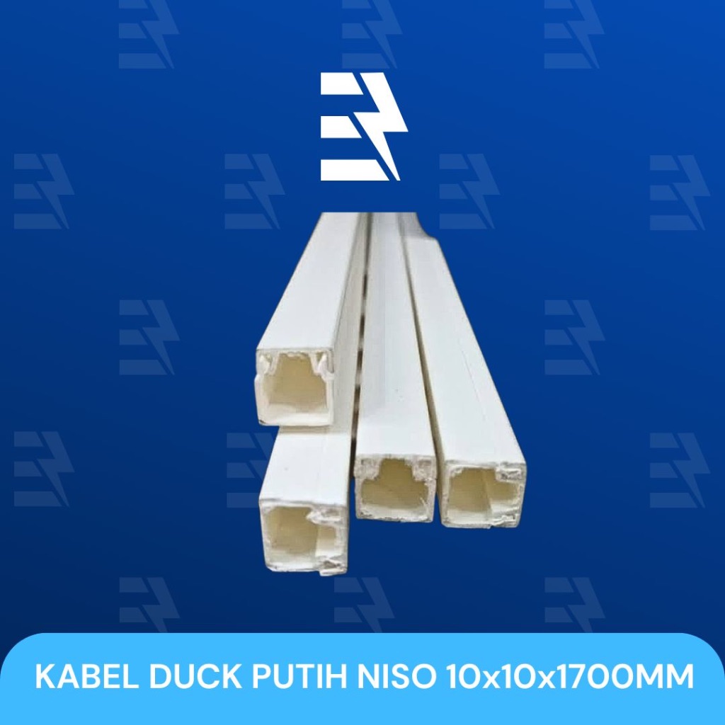 Jual (KHUSUS INSTANT) KABEL DUCT PUTIH NISO 10x10x1700MM / PELINDUNG KABEL DUCTING PVC | Shopee ...
