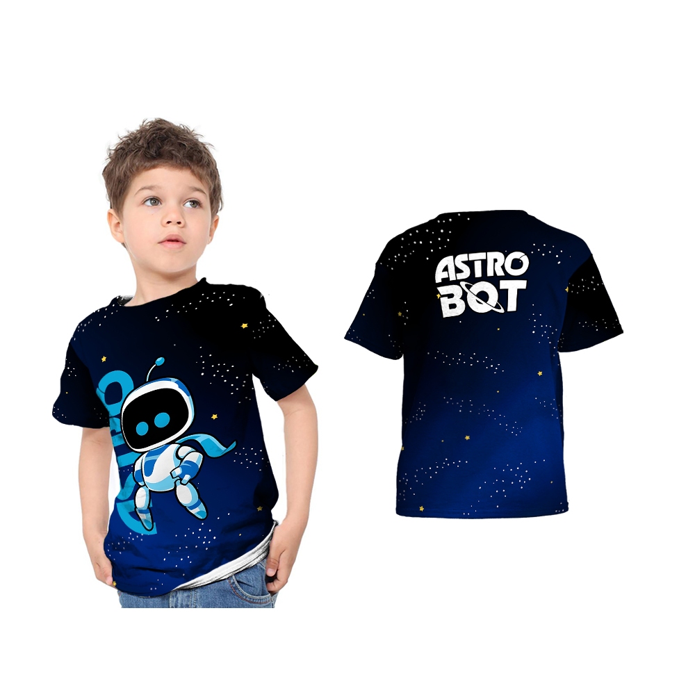 Jual Baju Anak T-Shirt Kaos Karakter Anak Astro Bot Robot Kecil Custom ...