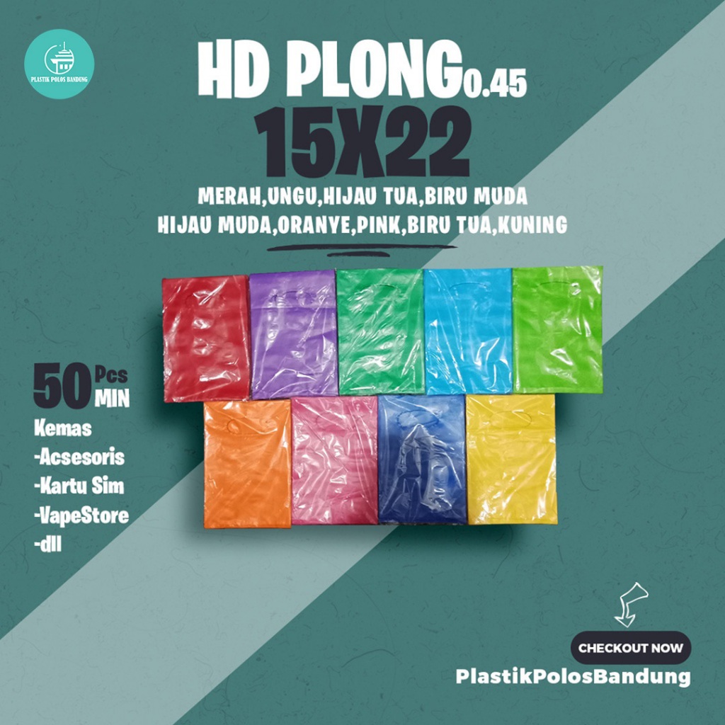 Jual Plastik Hd Plong 15x22 1 pack isi 100 Lembar/Pcs Untuk Kemas ...