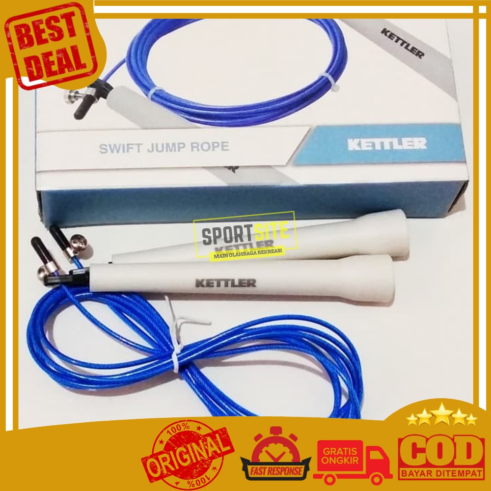 Jual Kettler Swift Jump Rope Tali Skipping Alat Fitness Olahraga Lompat ...