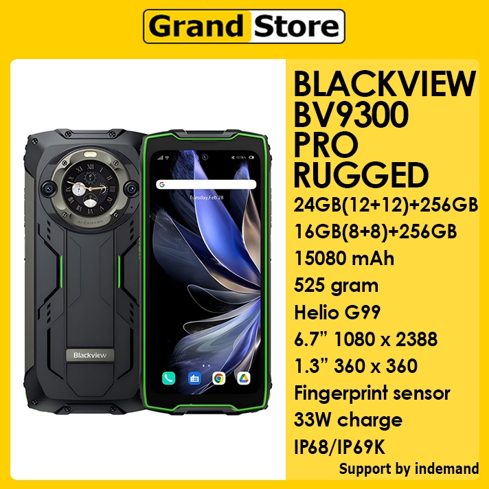Jual Blackview BV9300 Pro 4G LTE 24GB+256GB 15080mAh 6.7" NFC ...