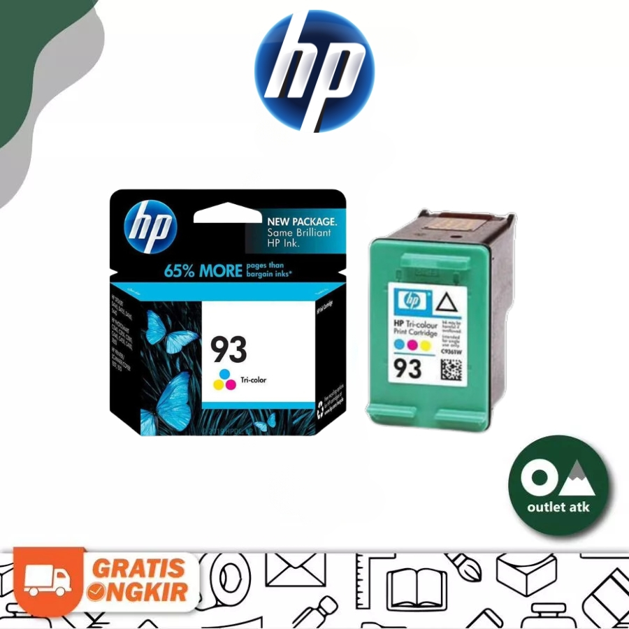 Jual HP Ink Cartridge 93 Color - Tinta Printer HP Deskjet Original ...