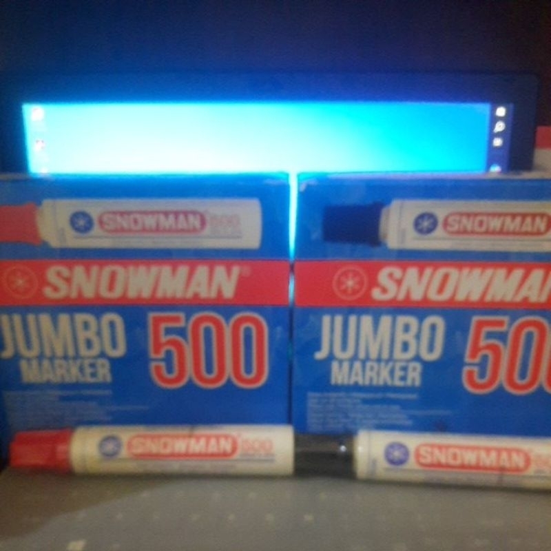 Jual Spidol Snowman Jumbo marker Permanent R 500 | Shopee Indonesia